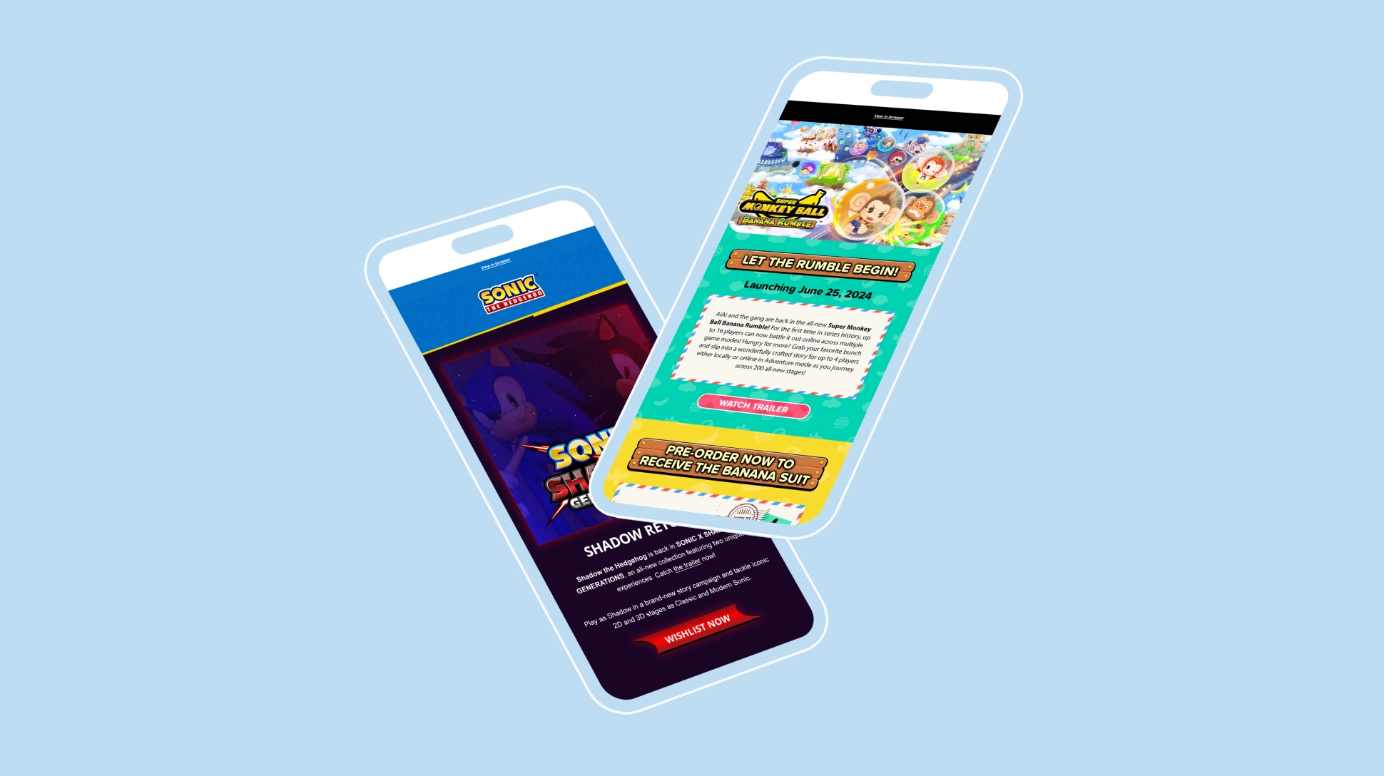 Email design & templating for SEGA | Spicerack